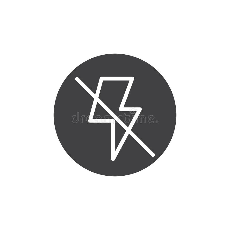 Camera Flash Off Icon Vector Stock Vector - Illustration of sign ...