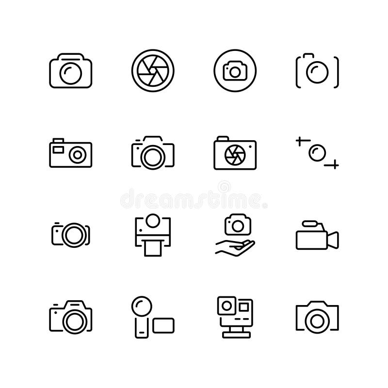 Camera flat icon stock vector. Illustration of film - 108208736