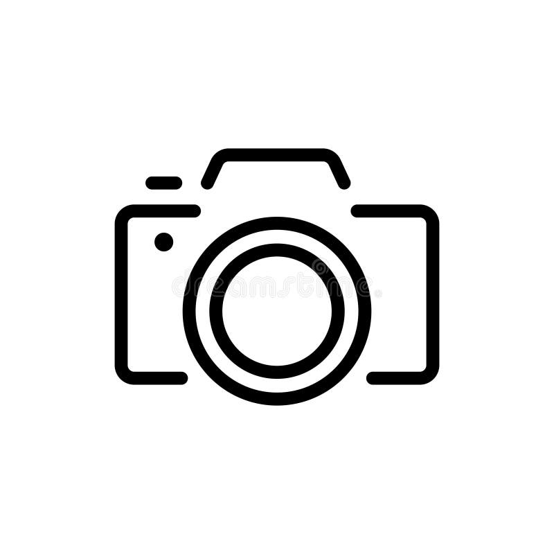 Camera flat icon stock vector. Illustration of filter - 108209538