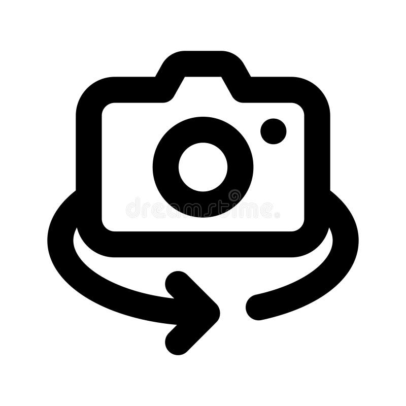 Camera Flip Button Icon, Ready for Premium Use Stock Vector ...