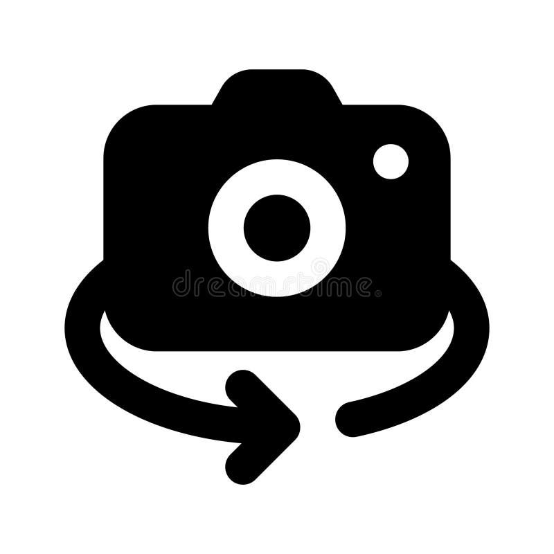 Camera Flip Button Icon, Ready for Premium Use Stock Vector ...
