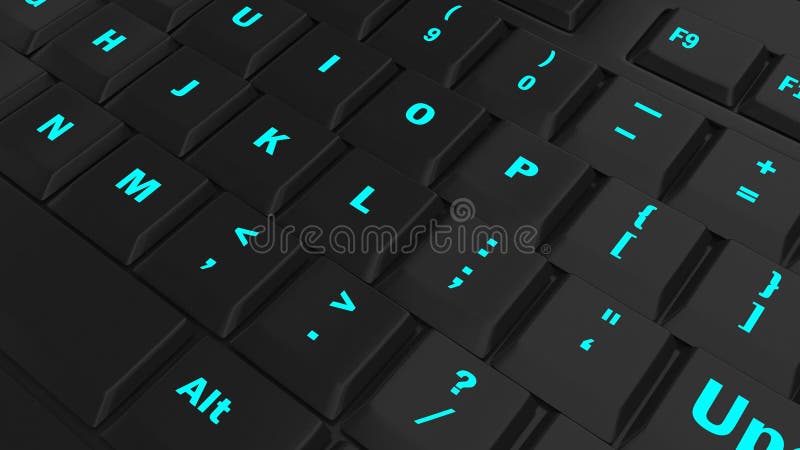 Focus on the Blue Glowing Update Button Stock Video - Video of blue ...