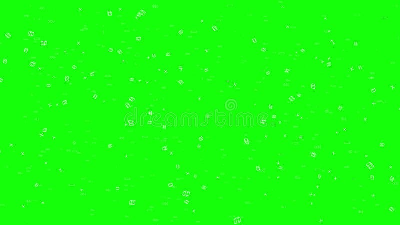 Camera Flying through Math Formulas Green Screen Loop Animation Background. Stock Video - Video ...