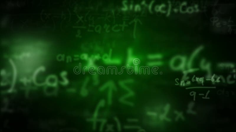Camera Flying through Mathematical Equations and Formulas Stock Video ...