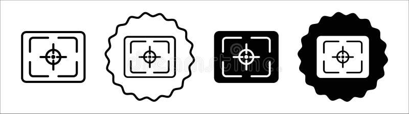 Camera Focus Frame Icon Symbol Set Collection. Camera Focus Frame ...
