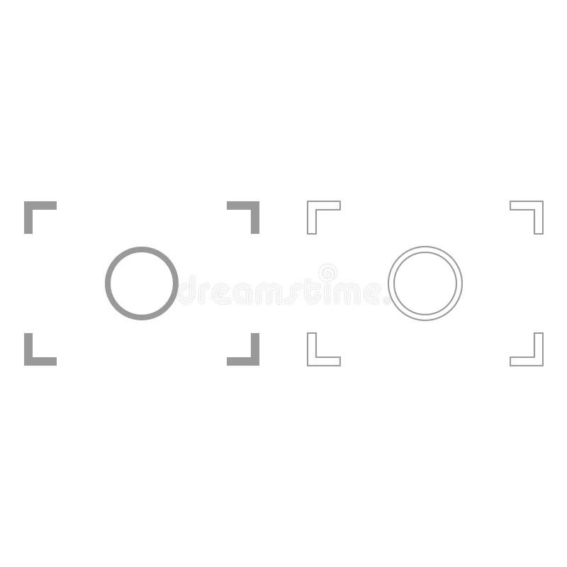 Camera Focus Icon Black Color in Circle Stock Vector - Illustration of ...