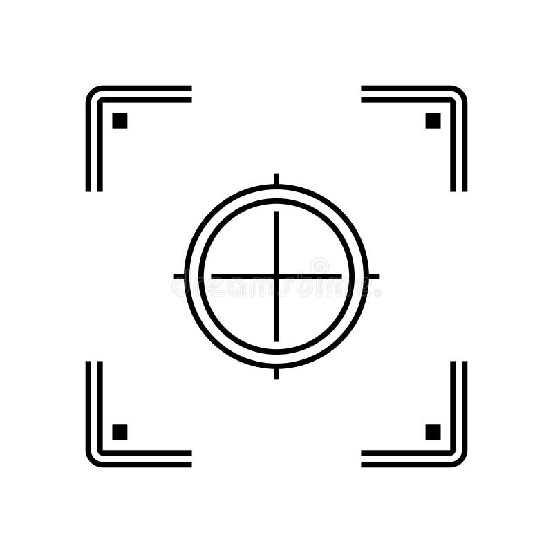 Camera focus icon stock vector. Illustration of bright - 111560392