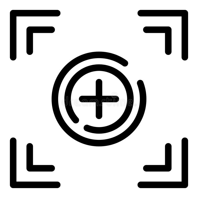 Camera Focus Icon, Outline Style Stock Vector - Illustration of graphic ...