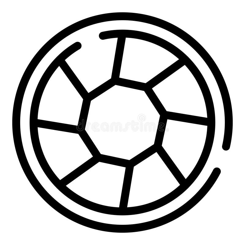 Camera Focus Lens Icon Outline Vector. Photo Camera Accessory Stock ...