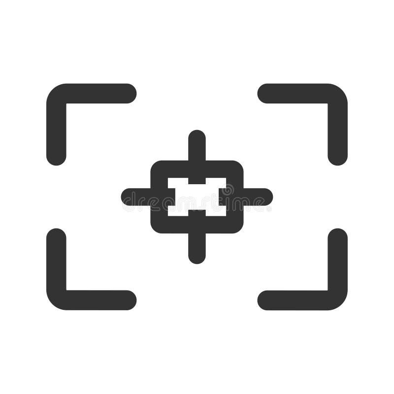 Camera focus point icon stock vector. Illustration of dslr - 212679426