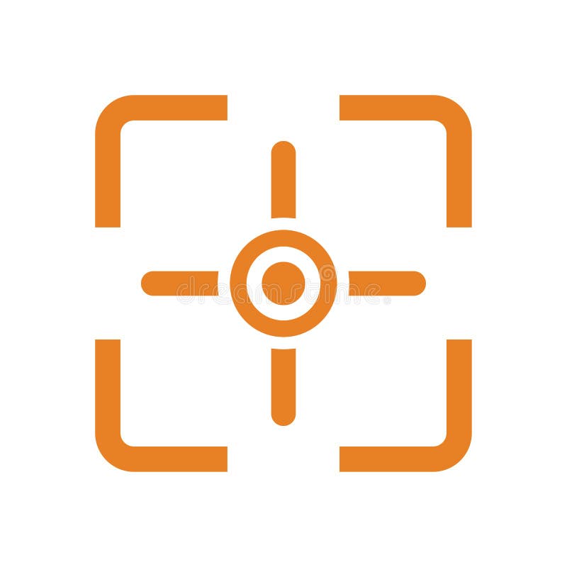 Camera Focus Point Vector Icon Stock Illustration - Illustration of ...