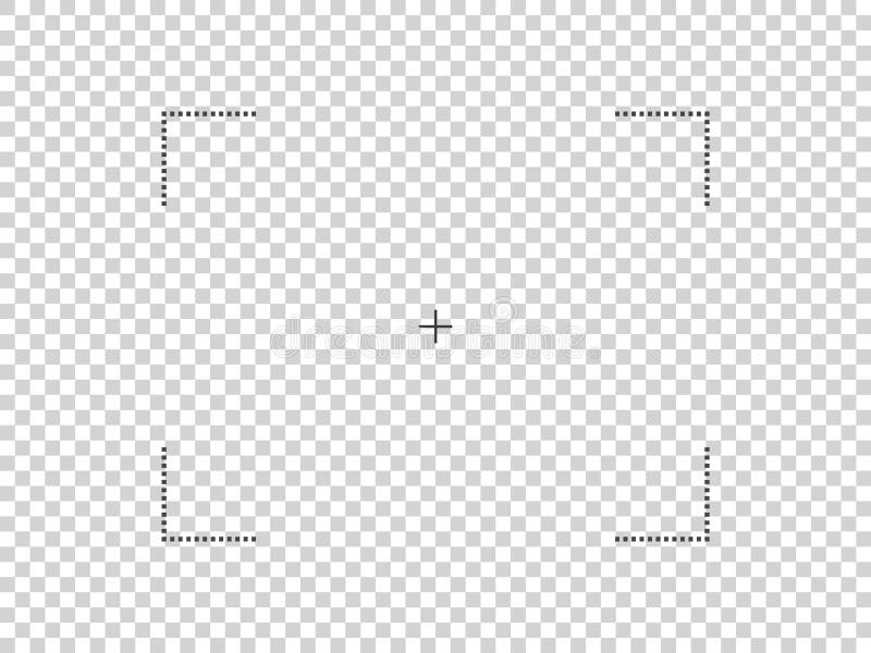 Camera Focus Target Screen. Vector Photo Camera Viewfinder Illustration ...
