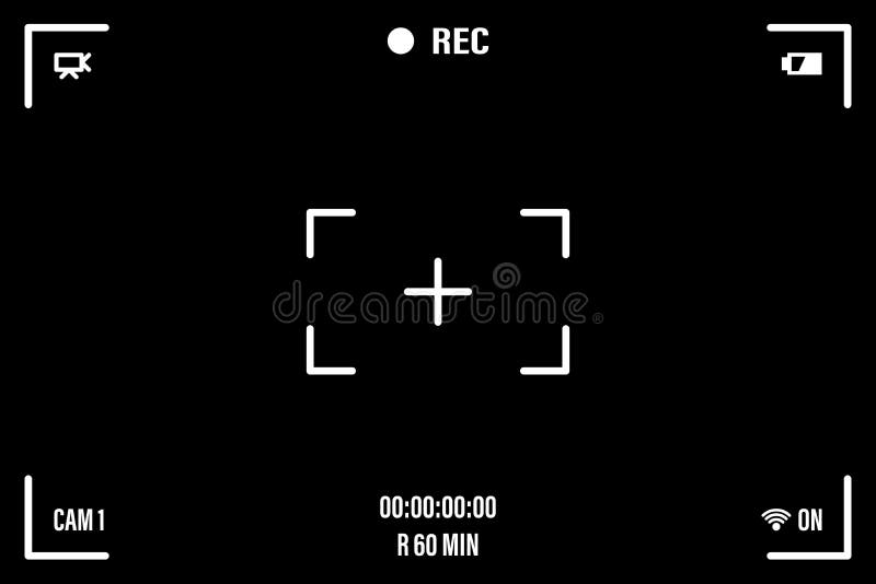 Camera Focusing Screen. Illustration Stock Illustration - Illustration ...