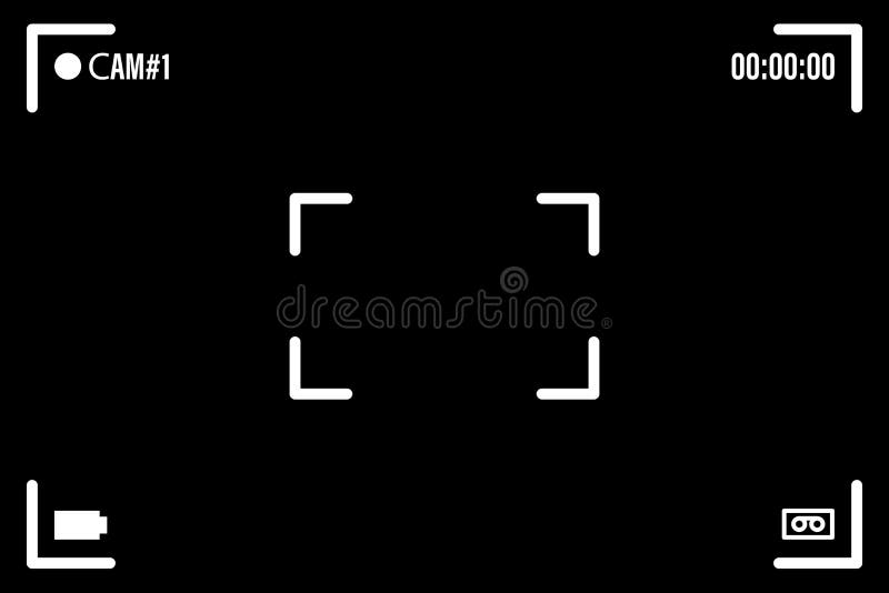 Camera Focusing Screen. Illustration Stock Illustration - Illustration ...
