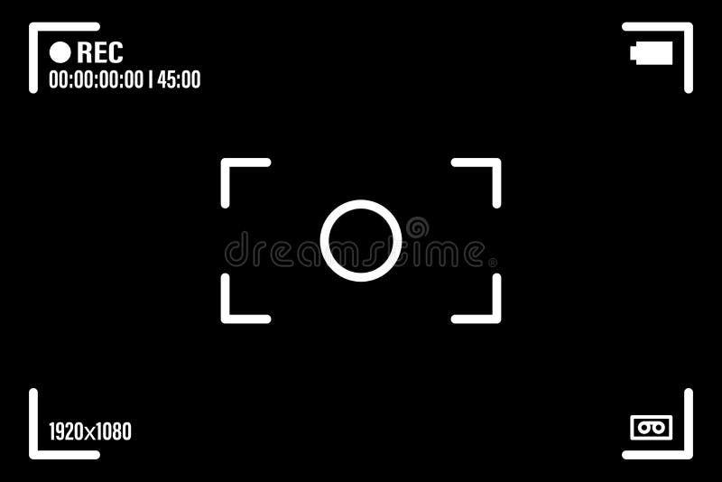 Camera Focusing Screen. Vector Illustration Stock Vector - Illustration ...