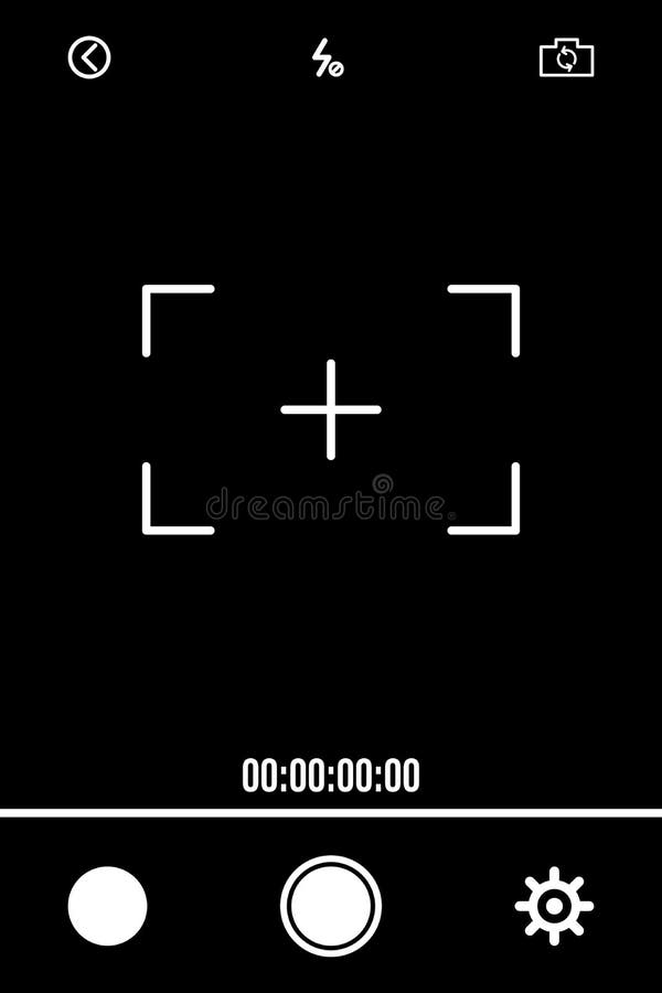 Camera Focusing Screen. Vector Illustration Stock Vector - Illustration ...