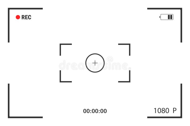 Camera Frame. Interface Viewfinder Stock Illustration - Illustration of ...