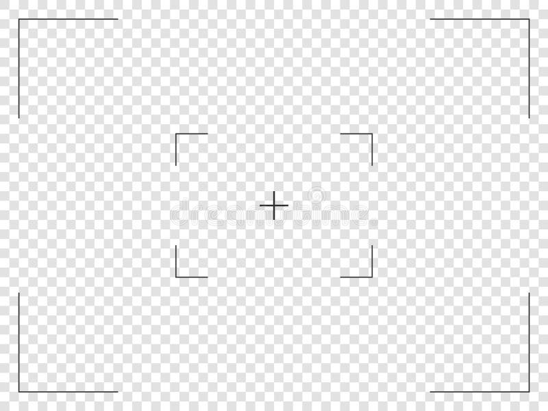 Camera Frame Viewfinder Screen of Photo, Video Recorder Digital Display ...