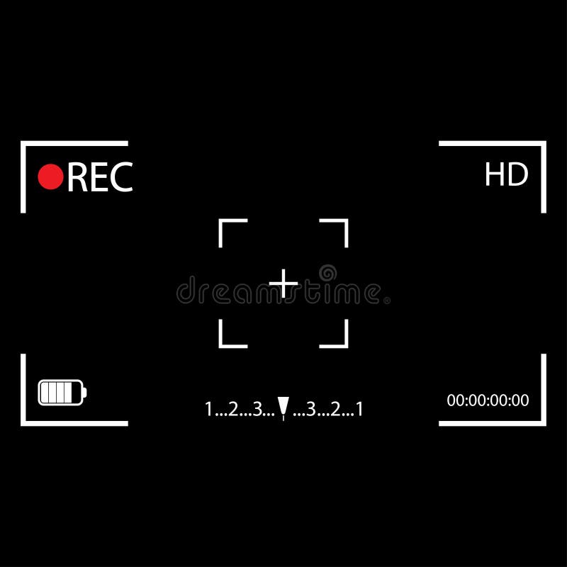 Camera Viewfinder Overlay Transparent Background Stock Illustrations ...