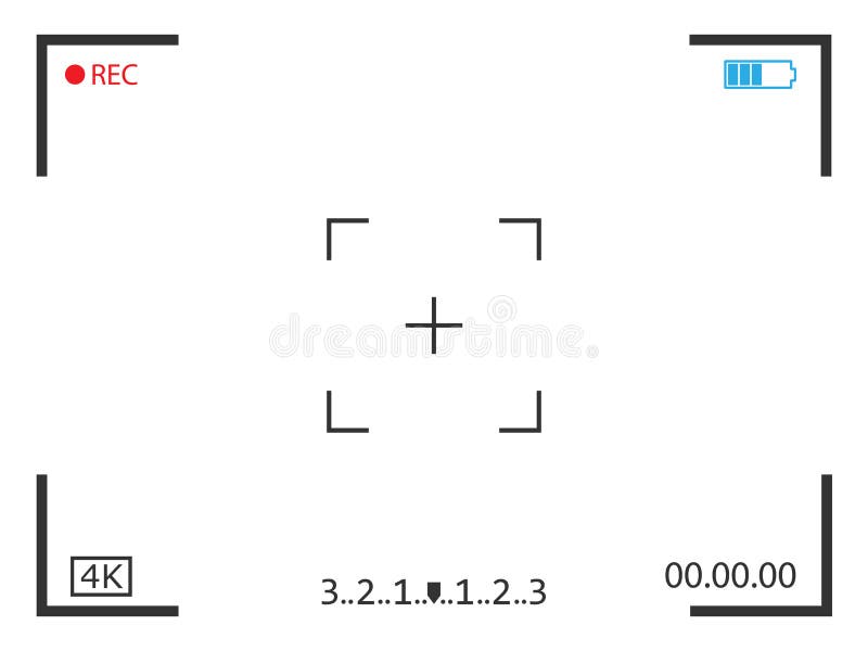 Camera Frame Viewfinder Screen Icon. Vector Illustration Stock ...