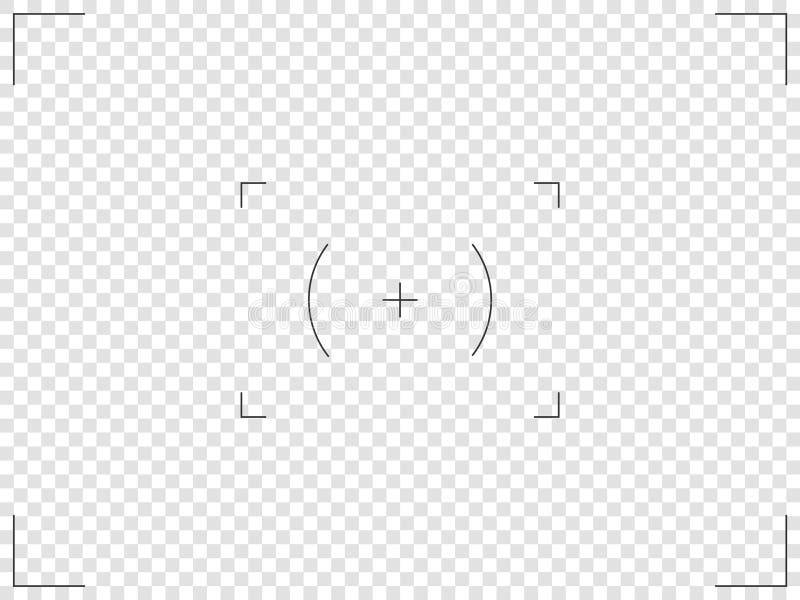 Camera Frame Viewfinder Screen of Photo, Video Recorder Digital Display ...