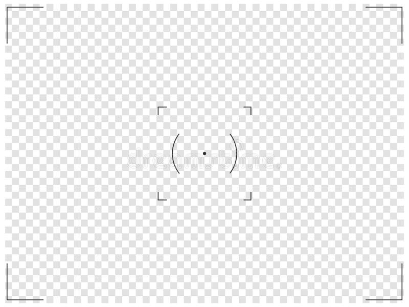 Camera Frame Viewfinder Screen of Photo, Video Recorder Digital Display ...