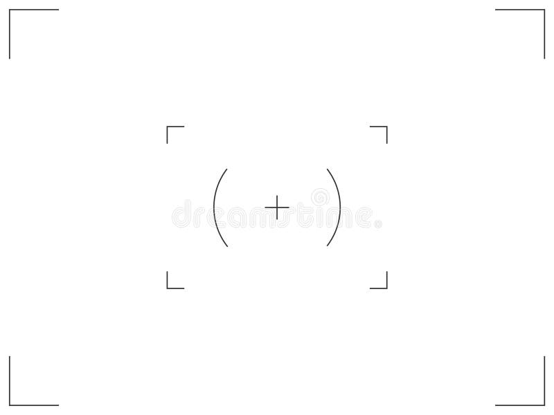 Camera Frame Viewfinder Screen of Photo, Video Recorder Digital Display ...