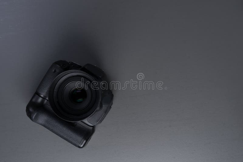 Camera Front View of Dslr with Lense Stock Photo - Image of hobby ...