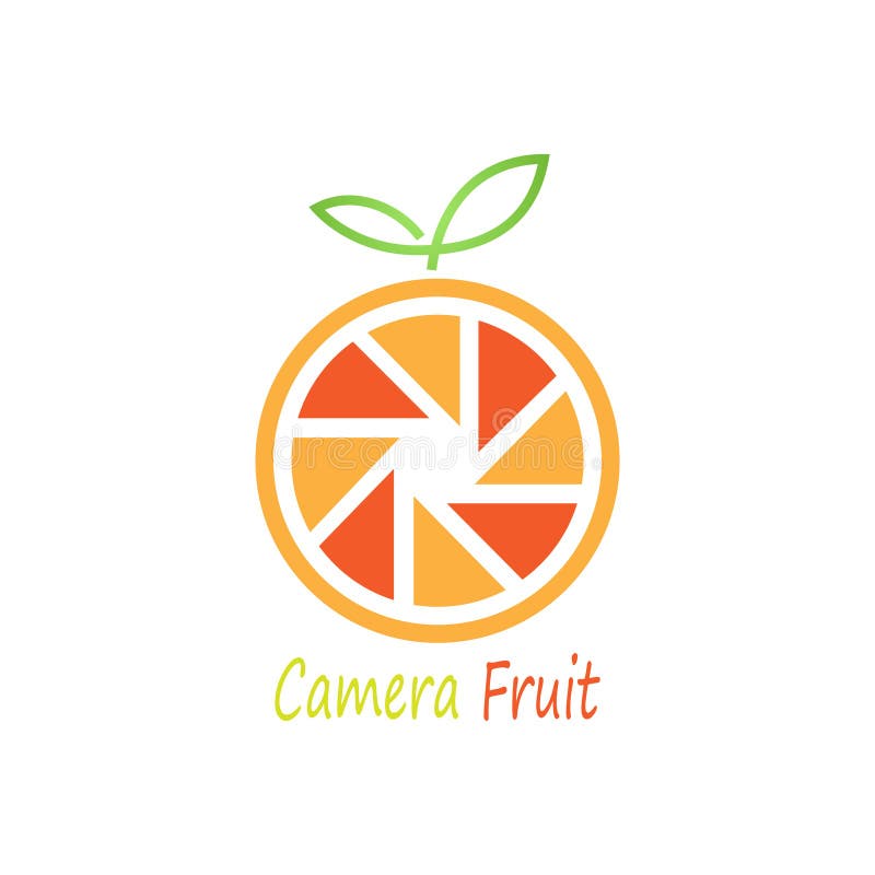 Camera fruit logo stock vector. Illustration of fruit - 142295562