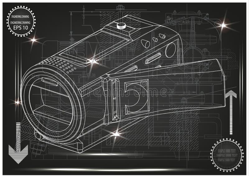 Camera Technical Drawing Stock Illustrations – 454 Camera Technical ...