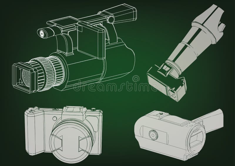 Camera Technical Drawing Stock Illustrations – 454 Camera Technical ...
