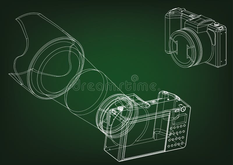 Camera Technical Drawing Stock Illustrations – 454 Camera Technical ...