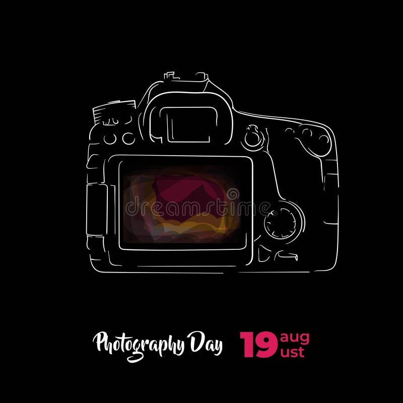 Dslr Camera Back View Stock Illustrations – 152 Dslr Camera Back View ...