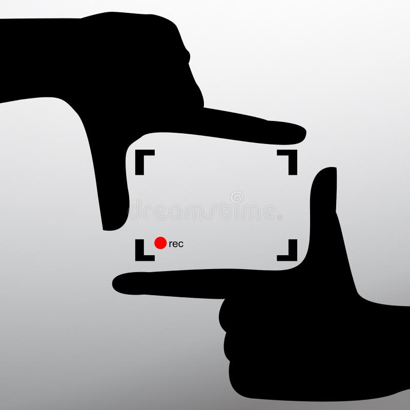 Camera hands stock illustration. Illustration of black - 41042466