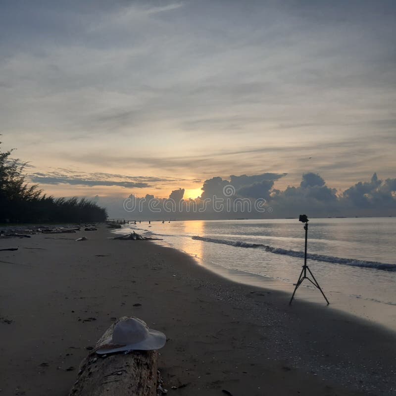 Camera hat and beach stock image. Image of beach, camera - 262896169