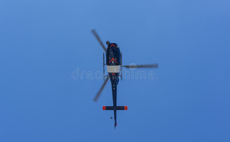 Camera Helicopter from Right Below View Stock Image - Image of motion ...