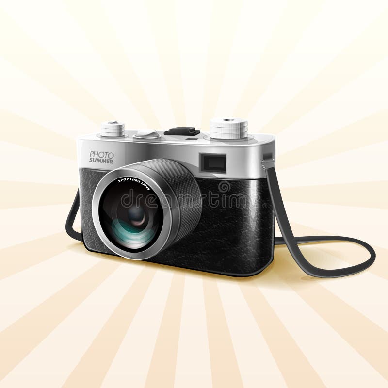 Camera holidays stock illustration. Illustration of beach - 66828133