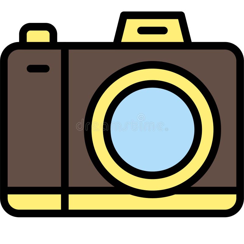 Camera Icon, Birthday Party Related Vector Illustration Stock Vector ...