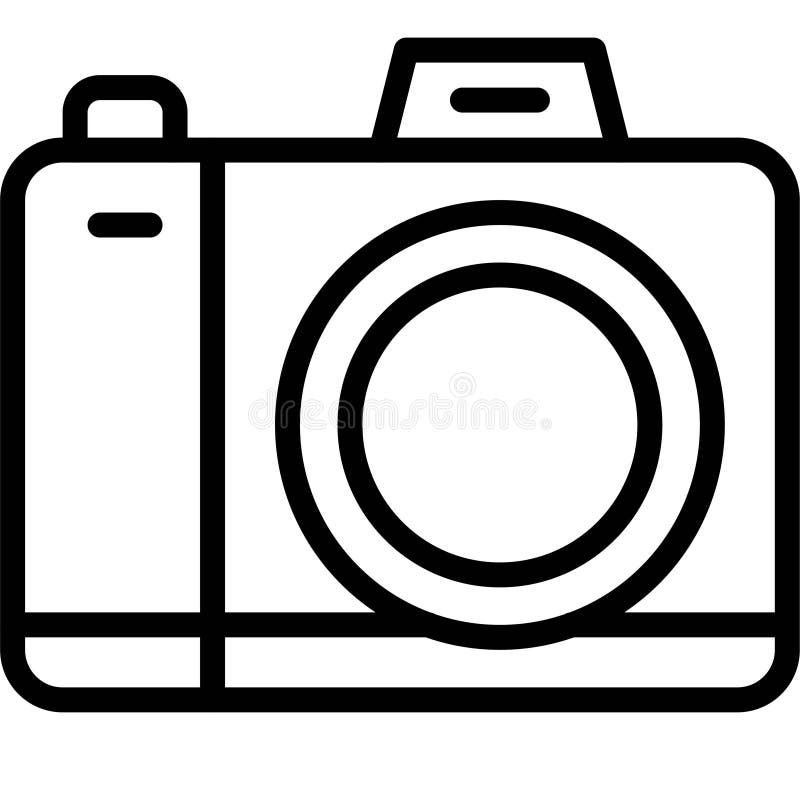 Camera Icon, Birthday Party Related Vector Illustration Stock Vector ...