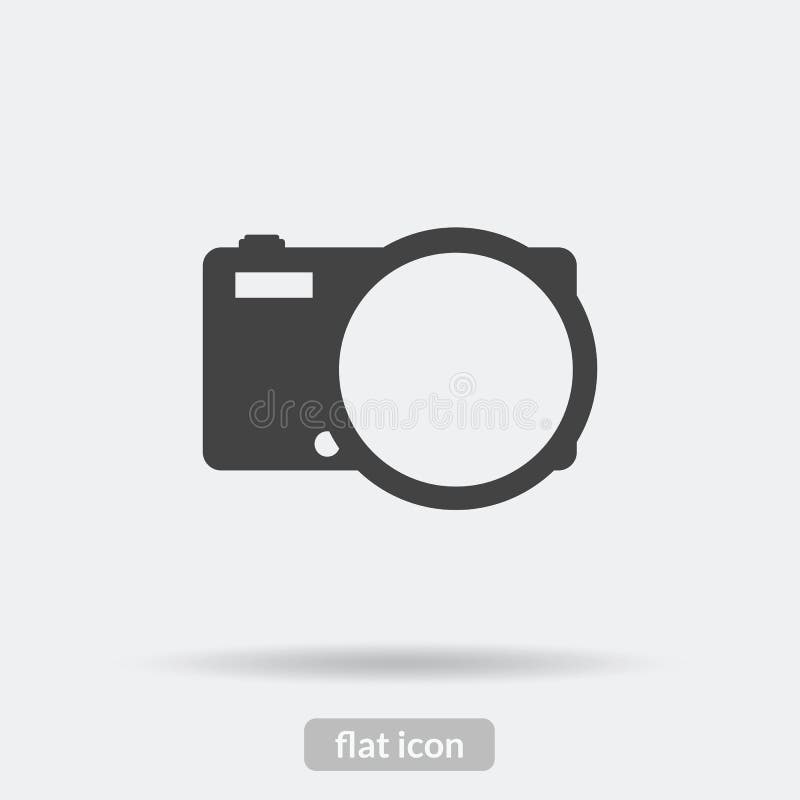 Camera Icon, Black Vector is Type EPS10 Stock Vector - Illustration of ...