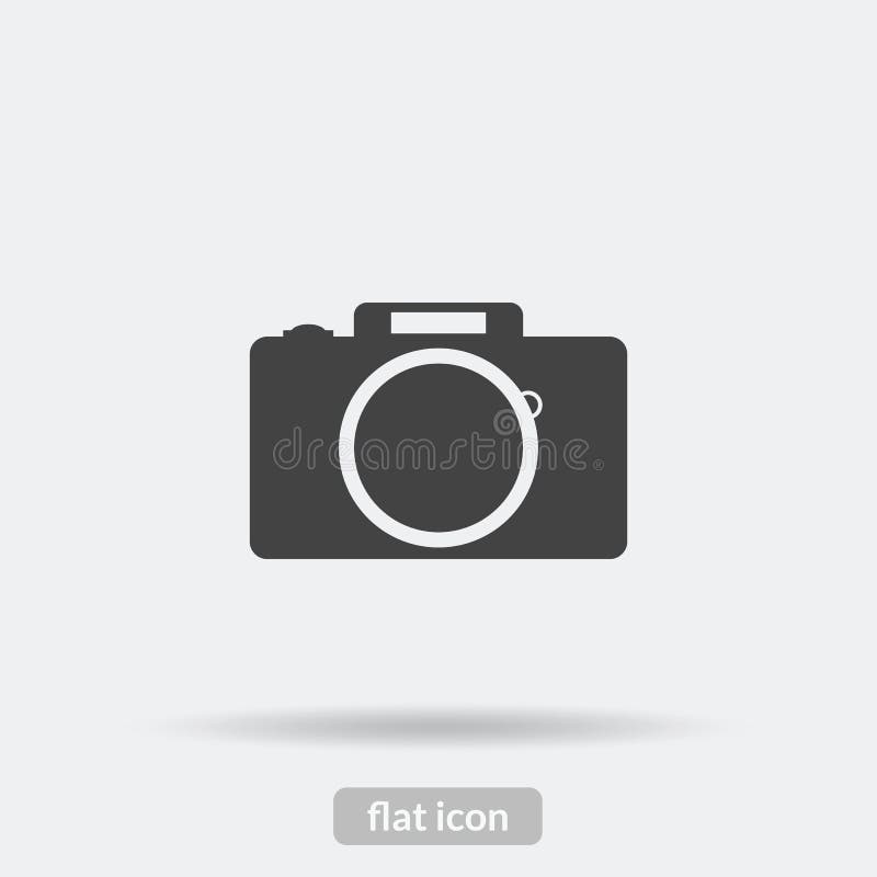 Camera Icon, Black Vector is Type EPS10 Stock Vector - Illustration of ...