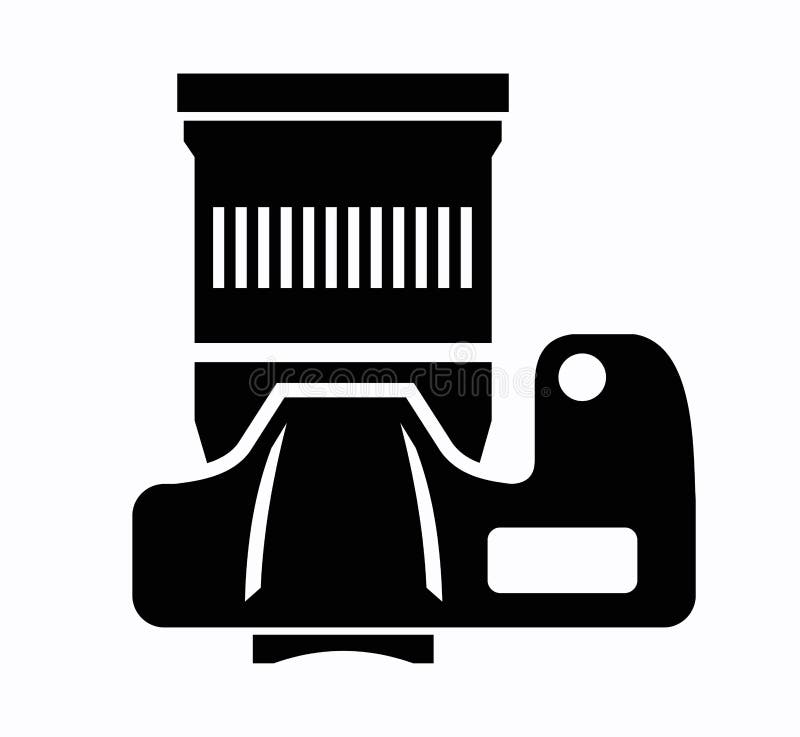 Camera icon stock vector. Illustration of lens, electronics - 28789724