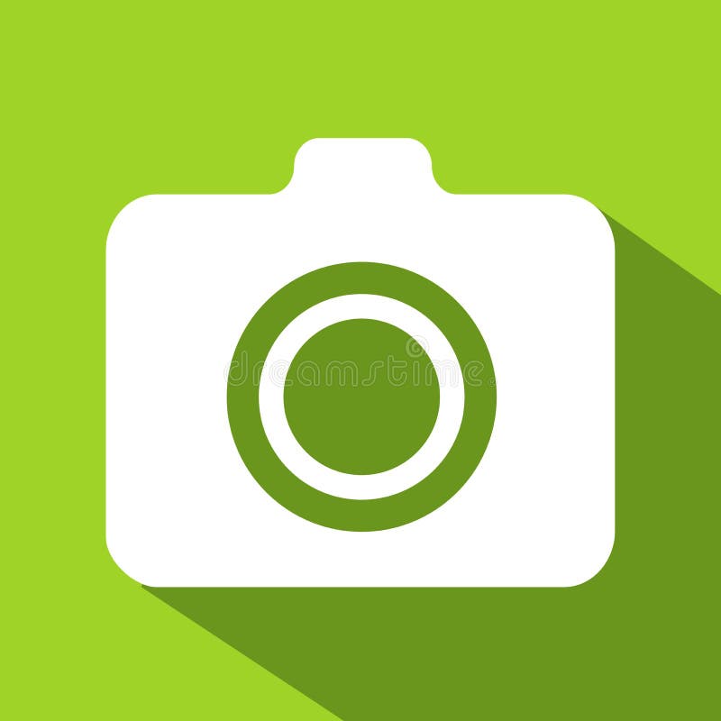 Camera Icon Flat Design Color and Symbol Stock Vector - Illustration of ...