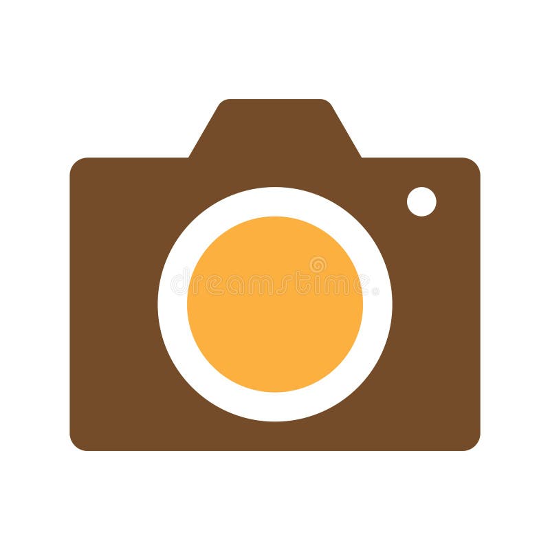 Camera Icon Flat Design Style Stock Vector - Illustration of focus ...