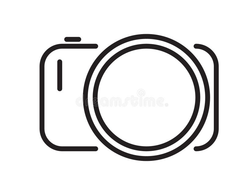 Camera Icon in Flat Style. Single High Quality Outline Symbol of Camera ...