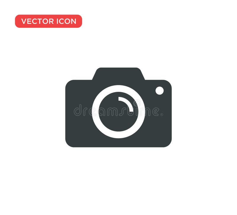 Camera Icon Flat Vector Illustration Design Editable Resizable Stock ...