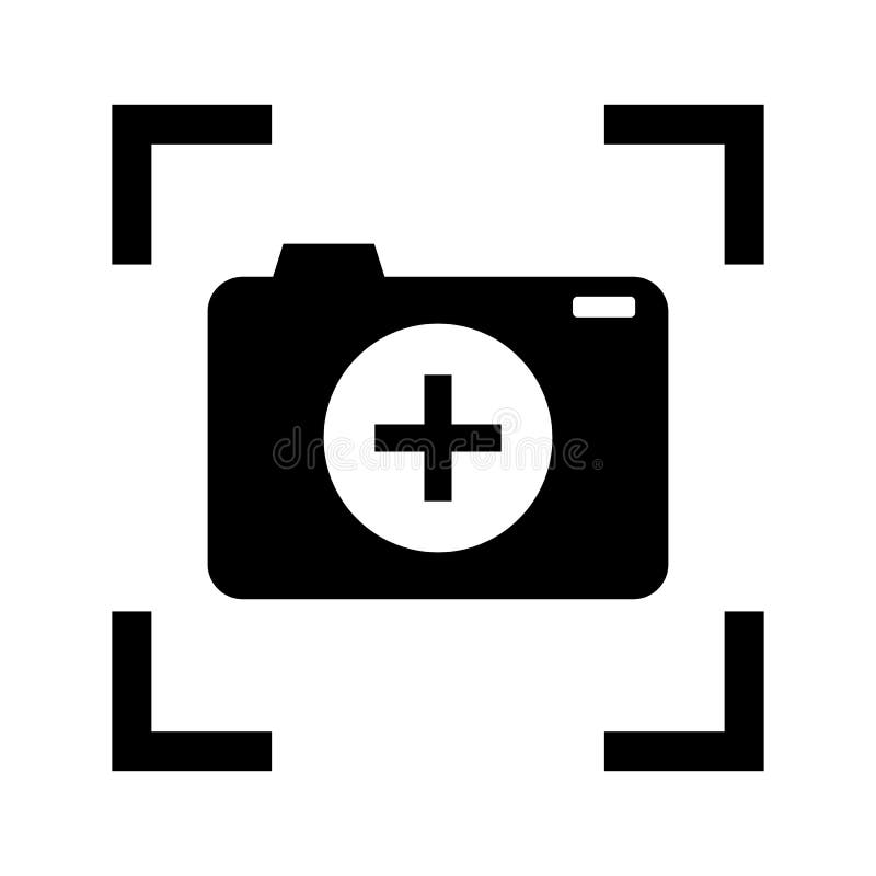 A Camera Icon Inside a Focus Icon. Vector of Target Icon. Stock Vector ...