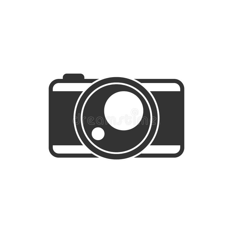 Vector of a Camera Icon on a Plain White Background Stock Vector ...