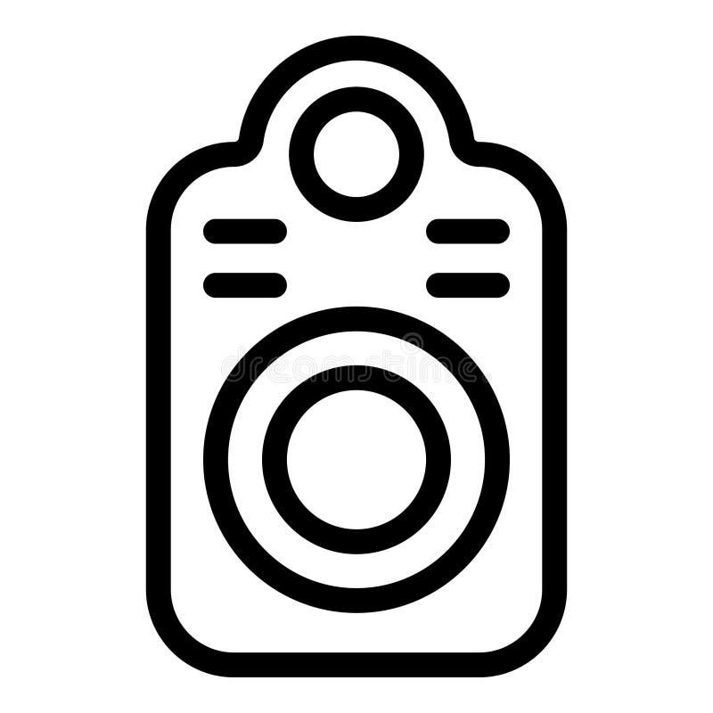 Camera Icon Line Art Design Stock Illustration - Illustration of visual ...