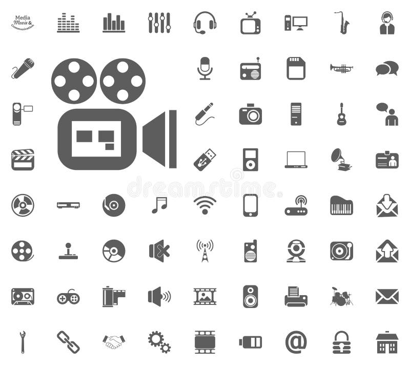 Camera Icon. Media, Music and Communication Vector Illustration Icon ...